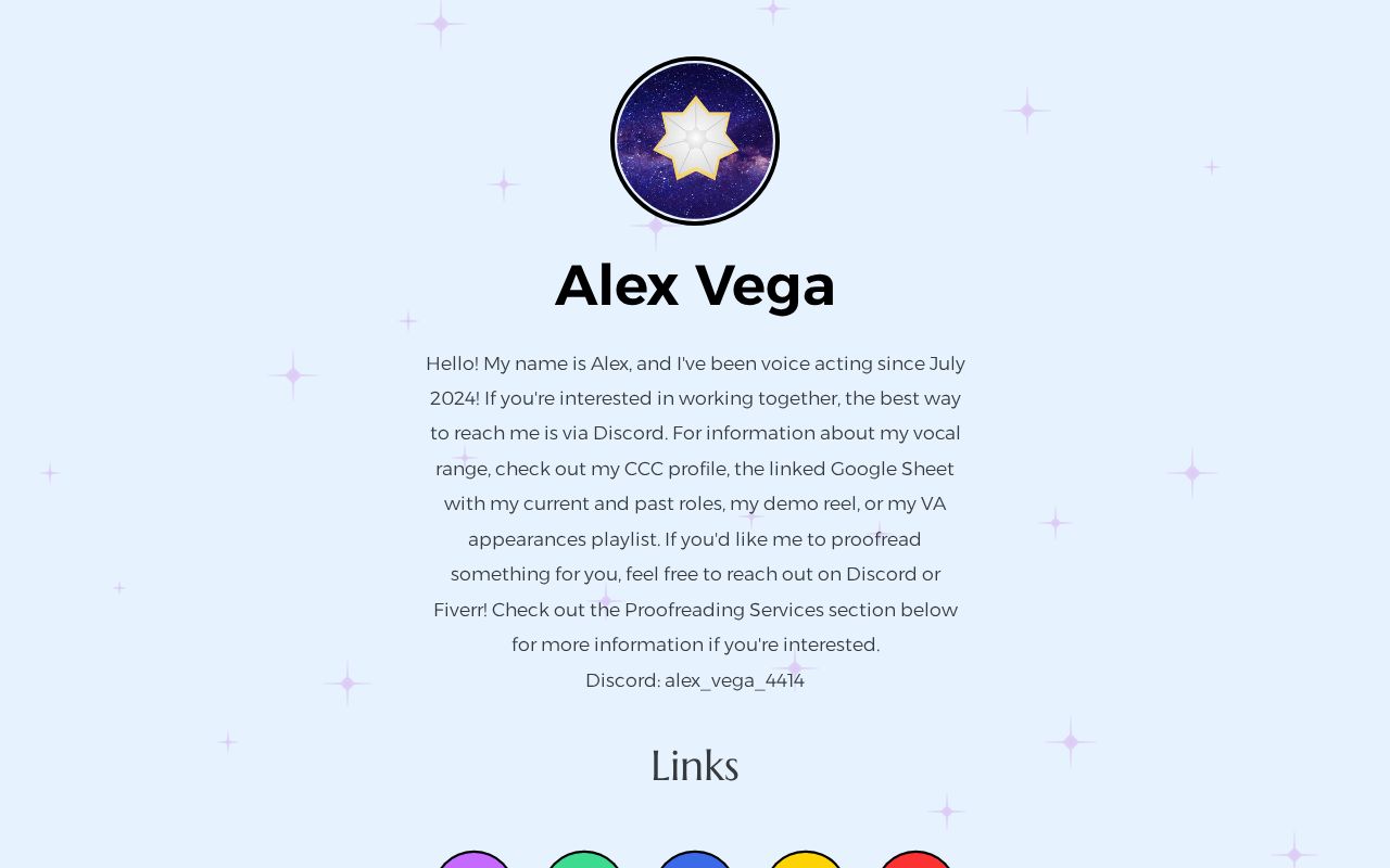 Alex Vega Voice Acting